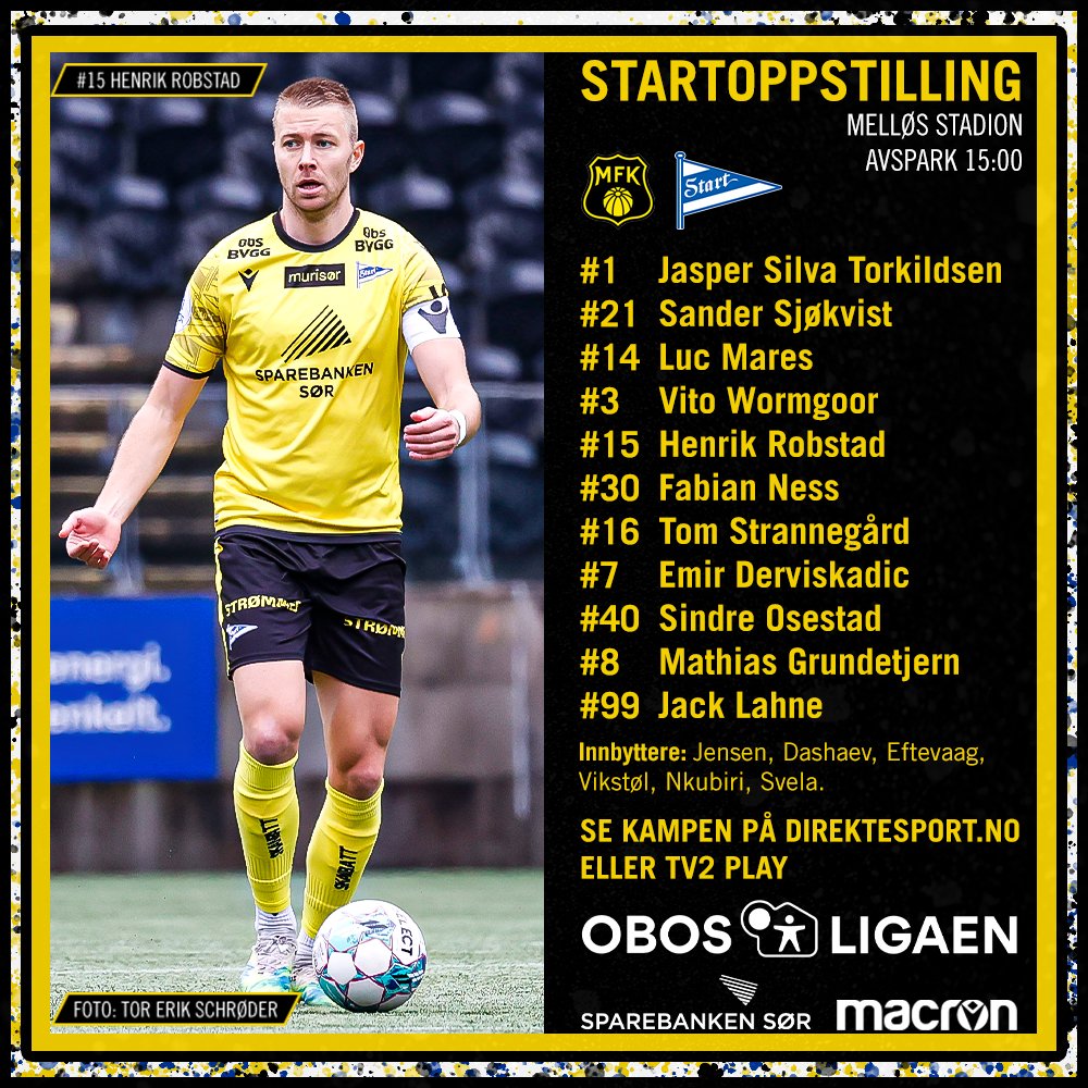 Disse starter seriepremieren / Start